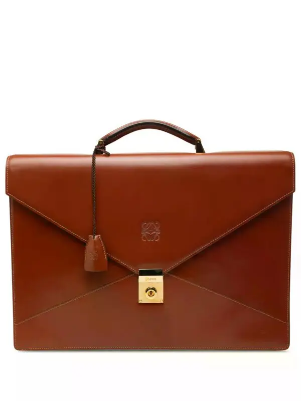 Loewe 2000-2026 Leather Anagram Business Bag