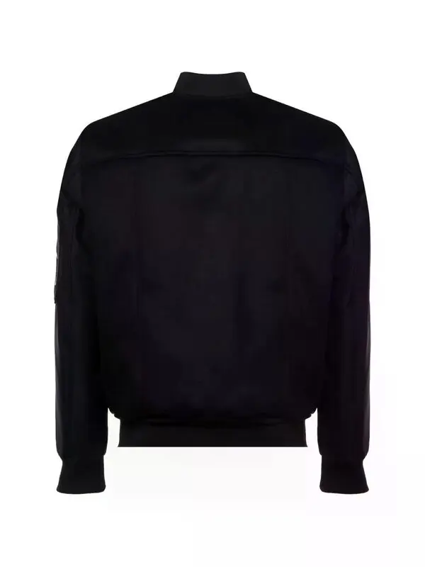 GIULIANO GALIANO Morris Leather-panelled Bomber Jacket