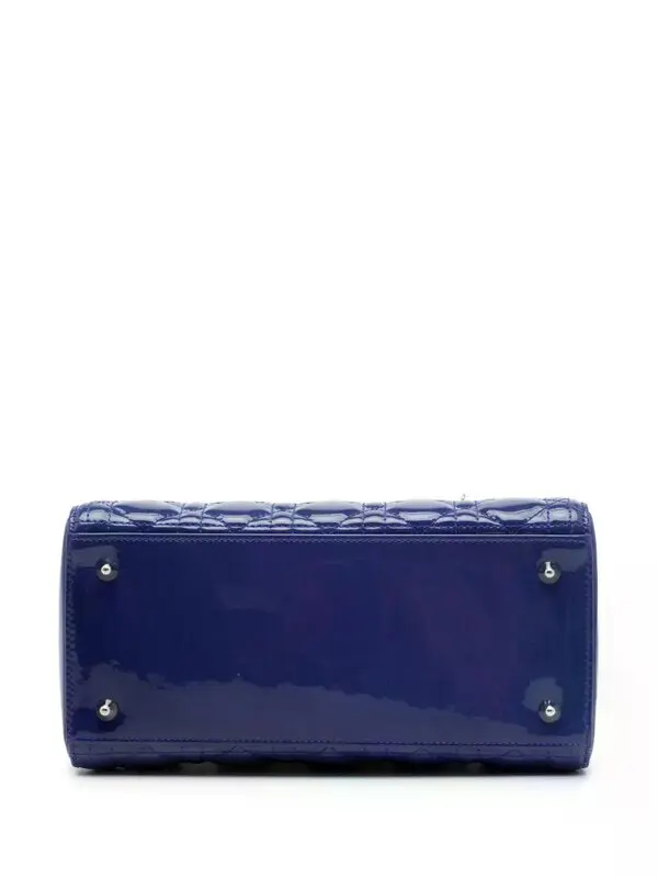 Dior 2015 Medium Patent Cannage Lady Satchel