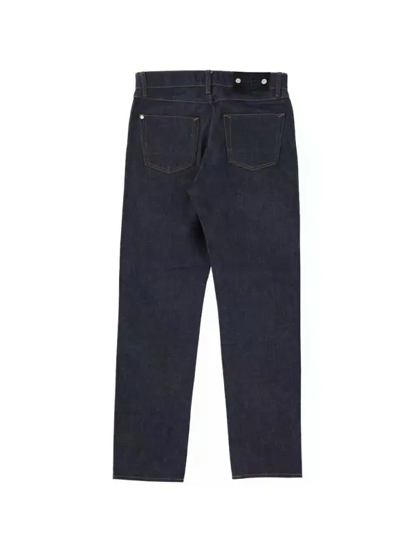 Stone Island J100005 Logo-patch Raw-denim Jeans