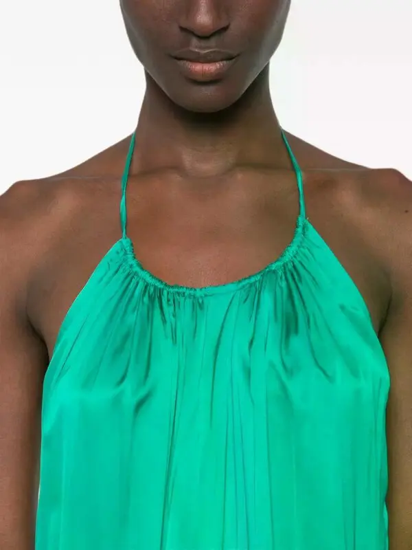 SIMONA CORSELLINI Halterneck Backless Maxi Dress