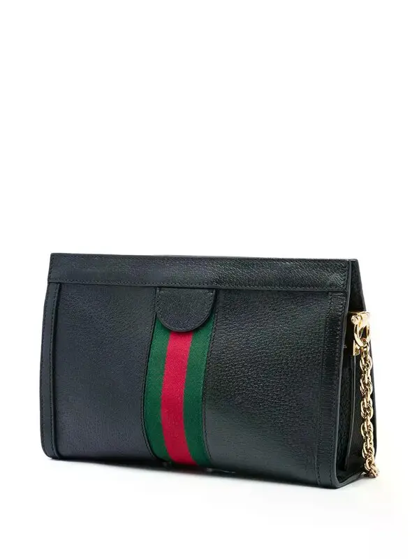 Gucci 2016-2026 Small Calfskin Web Ophidia Chain Crossbody Bag