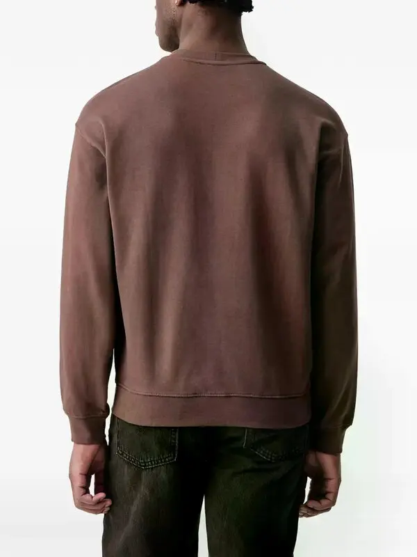 BENETTON Logo-embroidered Crew-neck Sweater