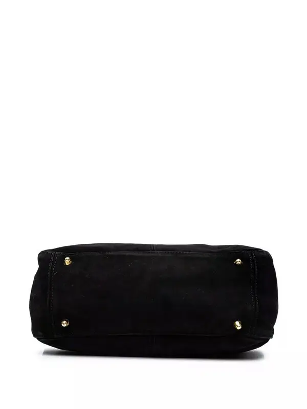 Fendi 20th Century Small Suede Twins Tote Bag