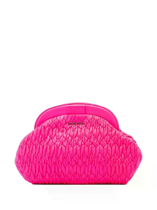 Miu Miu 2010-2026 Matelasse Nappa Frame Clutch Bag