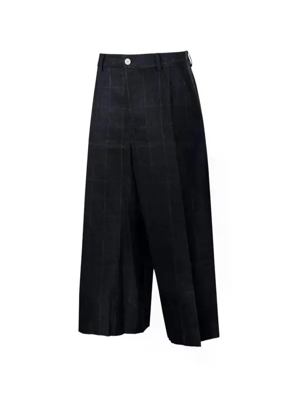 Sibel Saral Windowpane-check Cropped Trousers