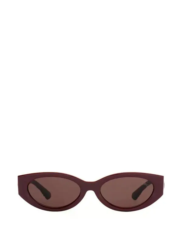 Burberry Knight Stamp Oval Sunglasses