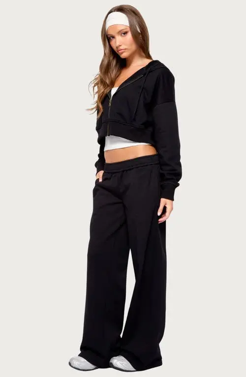 EDIKTED Byrdi Full Zip Cropped Hoodie