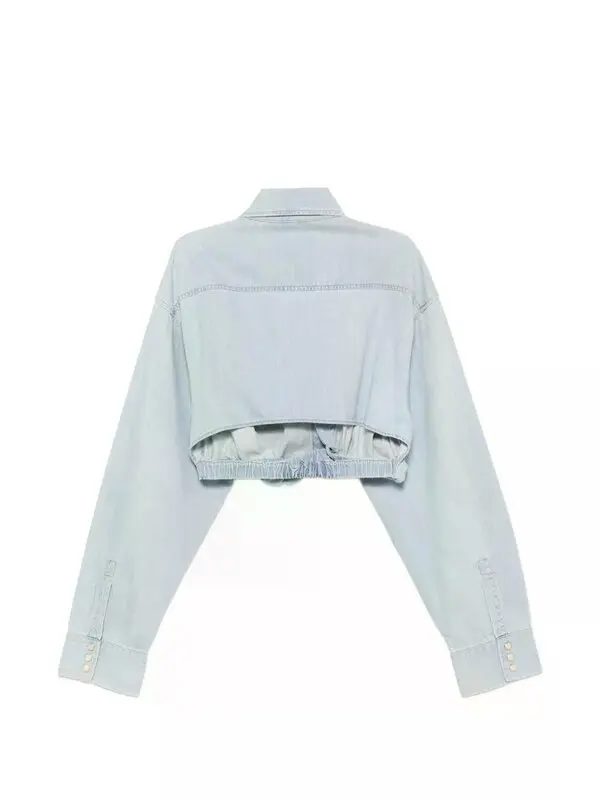 SIMONA CORSELLINI Cropped Denim Shirt