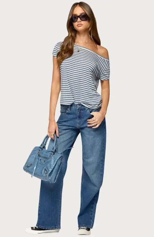 EDIKTED Chanelle Off The Shoulder Sweater