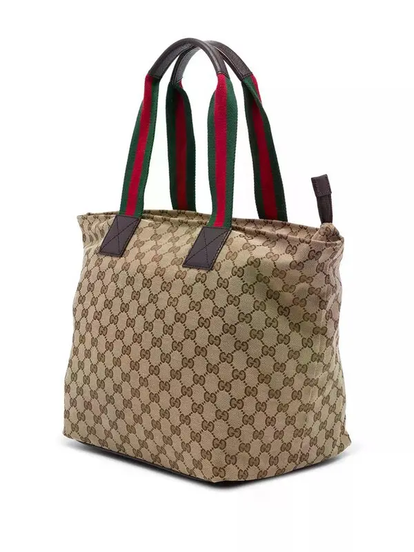 Gucci 2016-2026 Gg Canvas Web Tote Bag