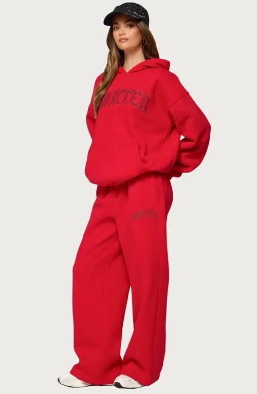 EDIKTED Crush Oversized Graphic Hoodie