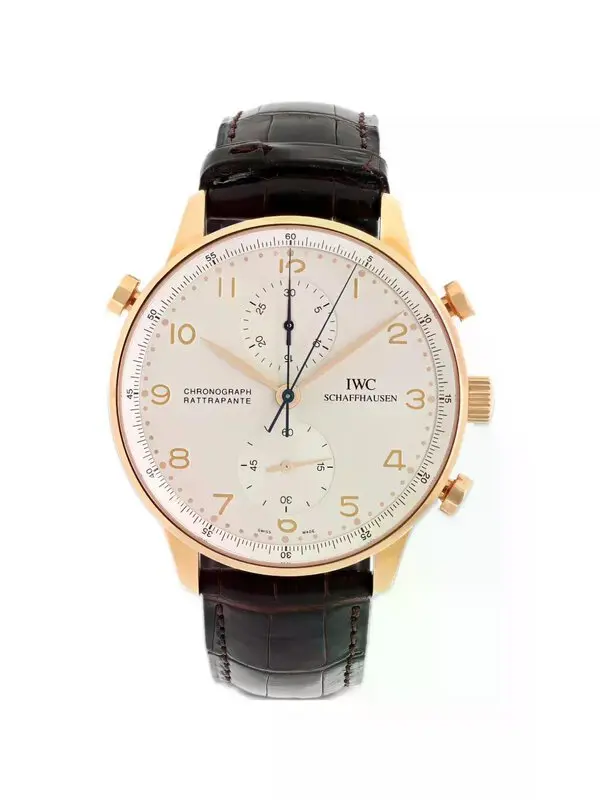 IWC SCHAFFHAUSEN Portuguese Chronograph Rattrapante 41mm Watch - Silver