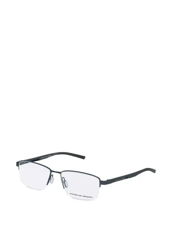 Porsche Design Rectangle-frame Glasses - Blue