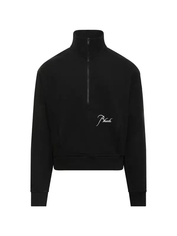 Rhude Logo-embroidered Half-zip Sweatshirt