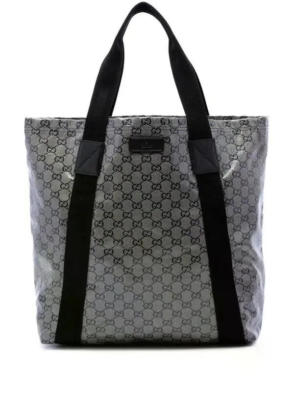 Gucci 2016-2026 Gg Crystal Web Tote Bag - Grey