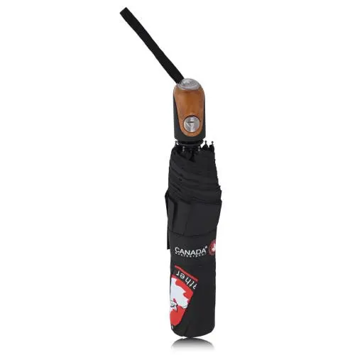 CANADA WEATHER GEAR Compact Auto Open Travel Umbrella
