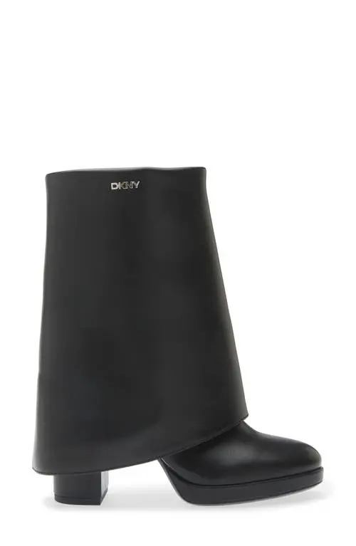 Dkny Dana Faux Leather Platform Bootie