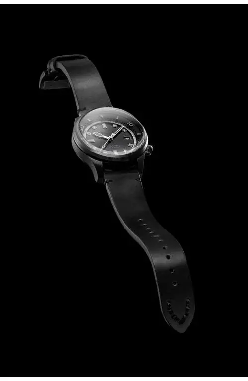 SPINNAKER Bradner Automatic Leather Strap Watch