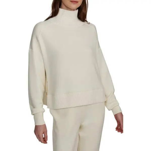 Varley Celia High Neck Crop Sweatshirt - Pristine