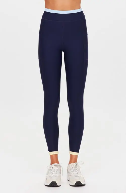 The Upside Hermosa Pocket Midi Leggings - Navy
