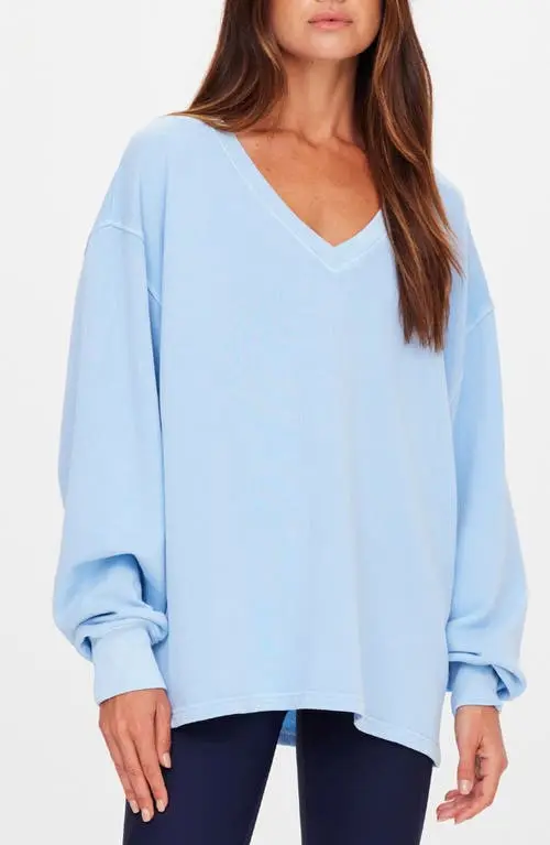 The Upside Lou V-neck Organic Cotton Sweater