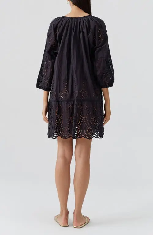 Melissa Odabash Ashley Eyelet Cotton Cover-up Dress