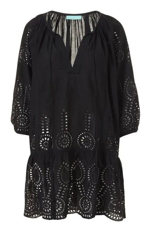 Melissa Odabash Ashley Eyelet Cotton Cover-up Dress