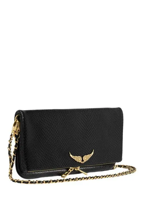 Zadig&Voltaire Rock Soft Wild Leather Crossbody Bag