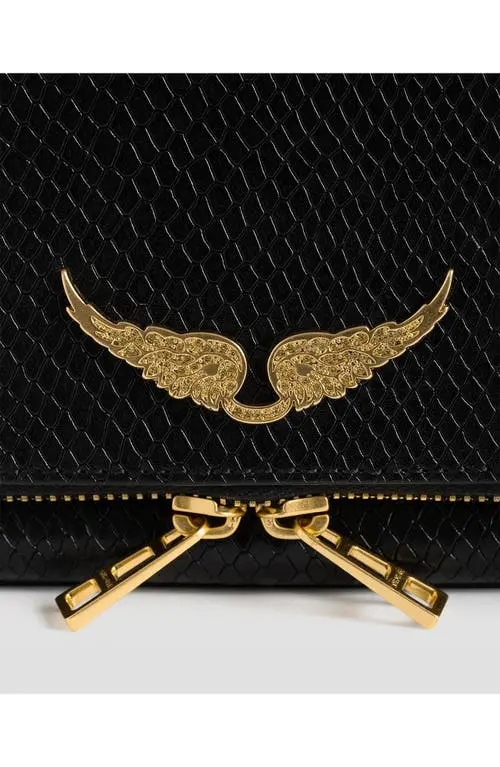 Zadig&Voltaire Rock Soft Wild Leather Crossbody Bag