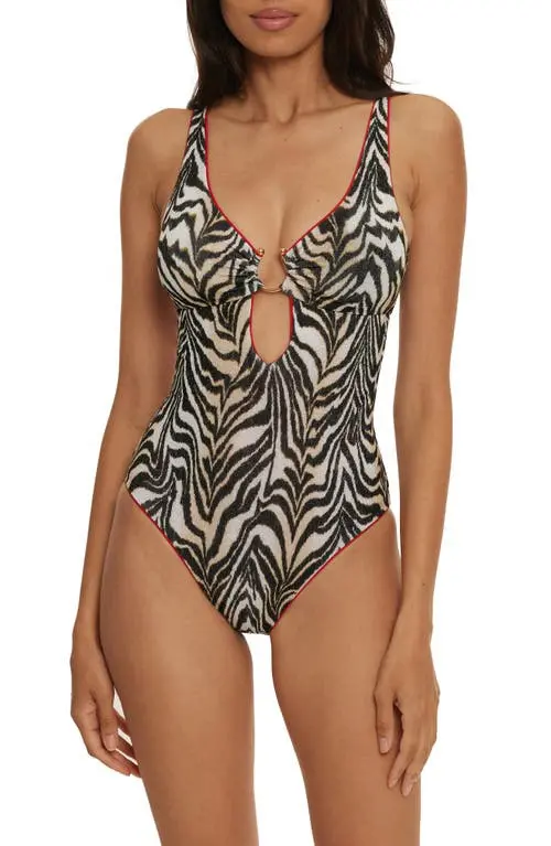 BECCA By Rebecca Virtue Plunge One-piece Swimsuit