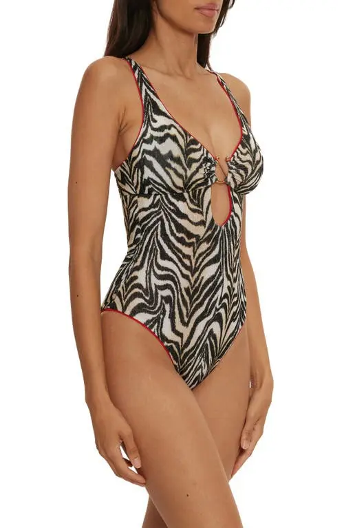 BECCA By Rebecca Virtue Plunge One-piece Swimsuit
