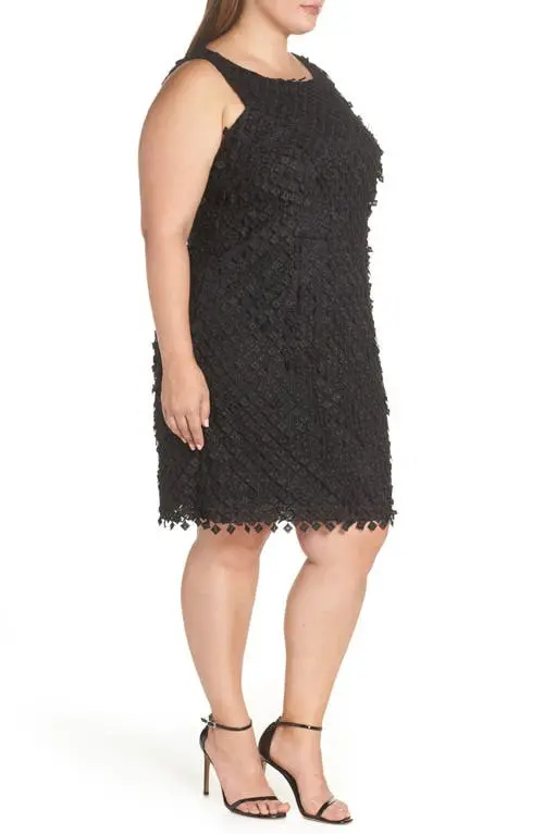 COOPER ST Lustre 3d Embroidered Minidress