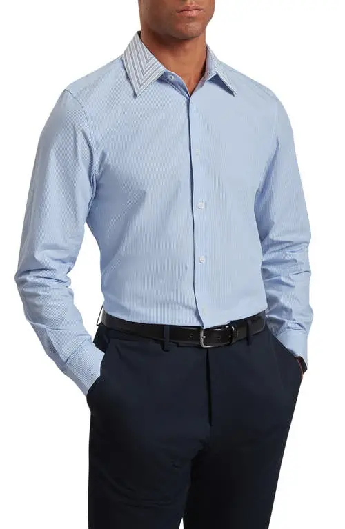 Ted Baker London Mikels Striped Cotton Button-up Shirt