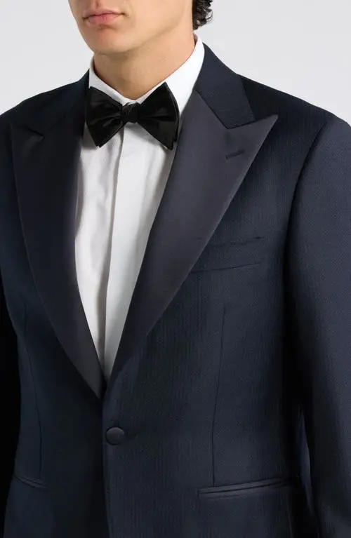 Canali Capri Peak Lapel Wool Blend Tuxedo