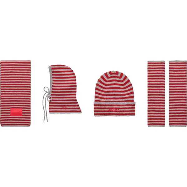 SUSMIE'S Ember 3-piece Accessories Set - Red/white Multicolour