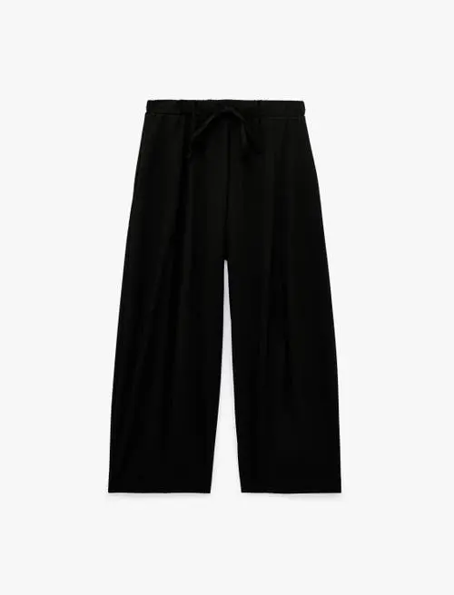 Koton Relaxed Wide Leg Drawstring Barrel Pants
