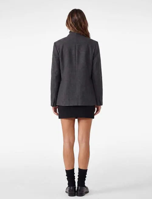 Koton Collarless Blazer Jacket With Frog Closure