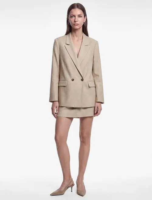 Koton Notched Collar Tailored Double-breasted Blazer