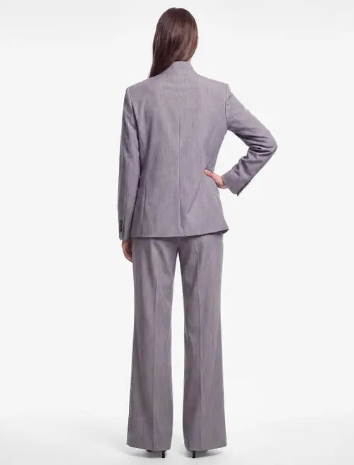 Koton Long Sleeve High Neck Asymmetric Wrap Blazer