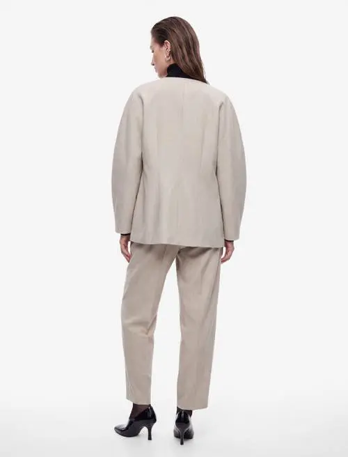 Koton Long Sleeve Double Breasted Asymmetric Blazer