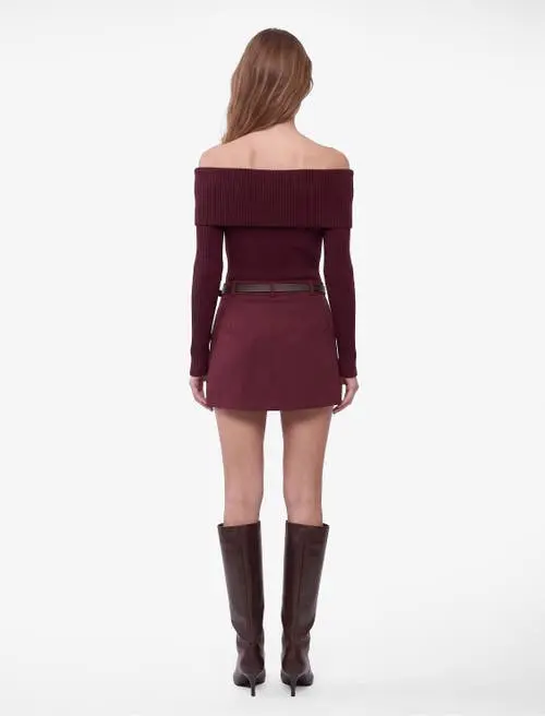 Koton Slim Fit A-line Mini Skort With Belt