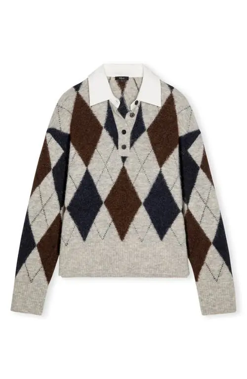 Rails Linda Argyle Alpaca Blend Sweater