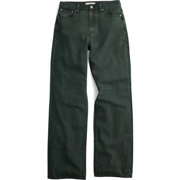 Madewell The Perfect Vintage High Waist Wide Leg Jeans In Airy Denim - Pine Shadow