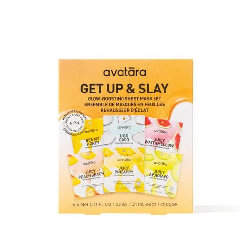AVATARA SKIN Get Up & Slay Face Mask Variety 6-pack - None