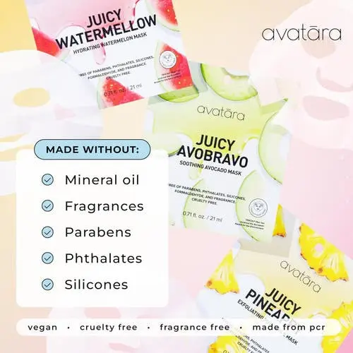 AVATARA SKIN Get Up & Slay Face Mask Variety 6-pack