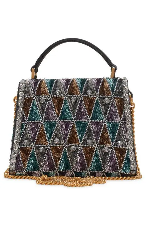Valentino Garavani V-sling Sequin Mini Top Handle Bag