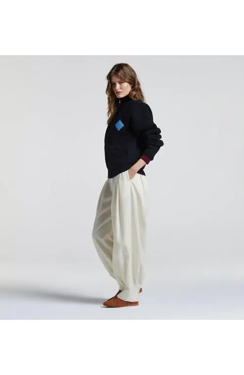 Mcm Laurel Zip Cardigan In Extrafine Wool