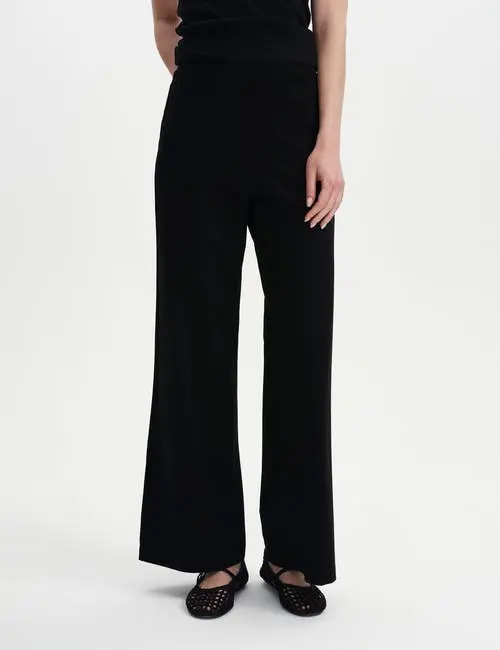 FINERY LONDON Reyna Ponte Jersey Pants - Black