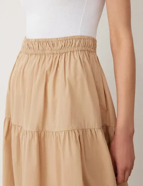 FINERY LONDON Harleen Tiered Midi Skirt